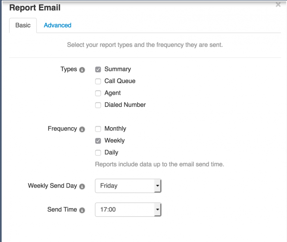 Schedule Automatic Call Centre Reporting - Inline Communications